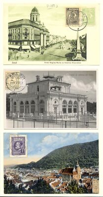 ROMANIA 1926 3 x PPC = STAMP FRONT -NOT MAILED - VF @29 | eBay