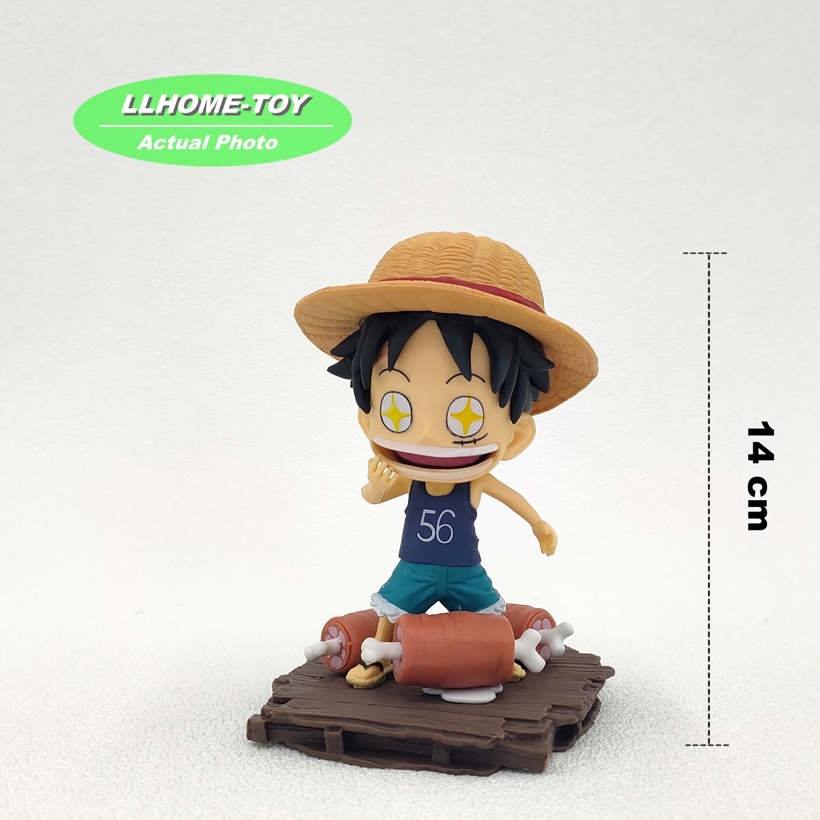 Anime OP Monkey D Luffy Star Eye Cute PVC Figure Action Statue Toy Gift ...