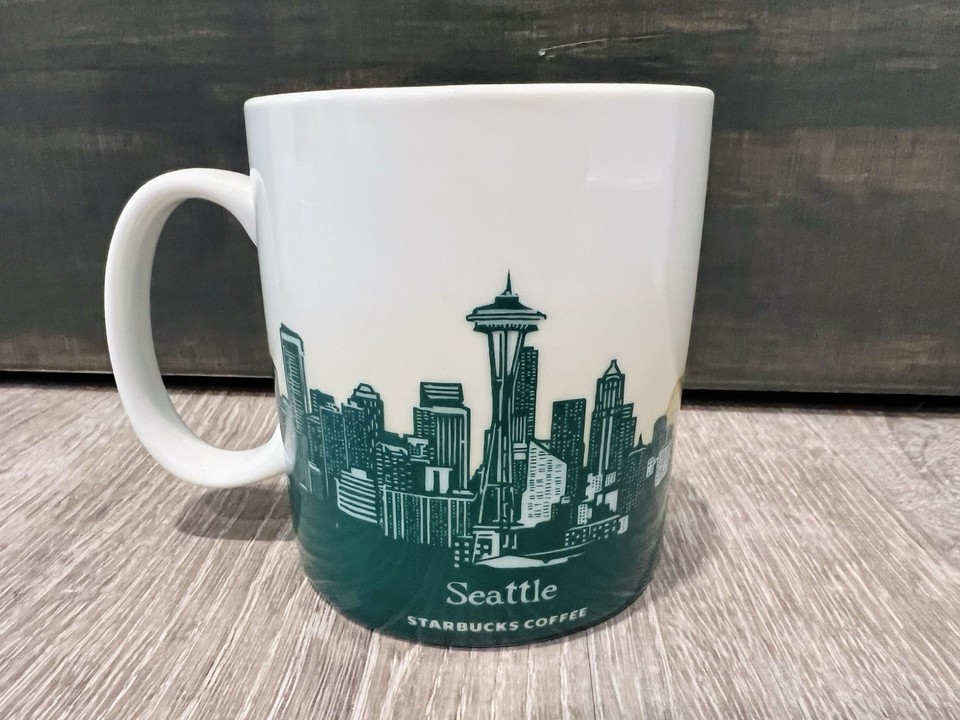 Starbucks Seattle Collector Series Mug 16oz 2009 Space Needle Skyline ...