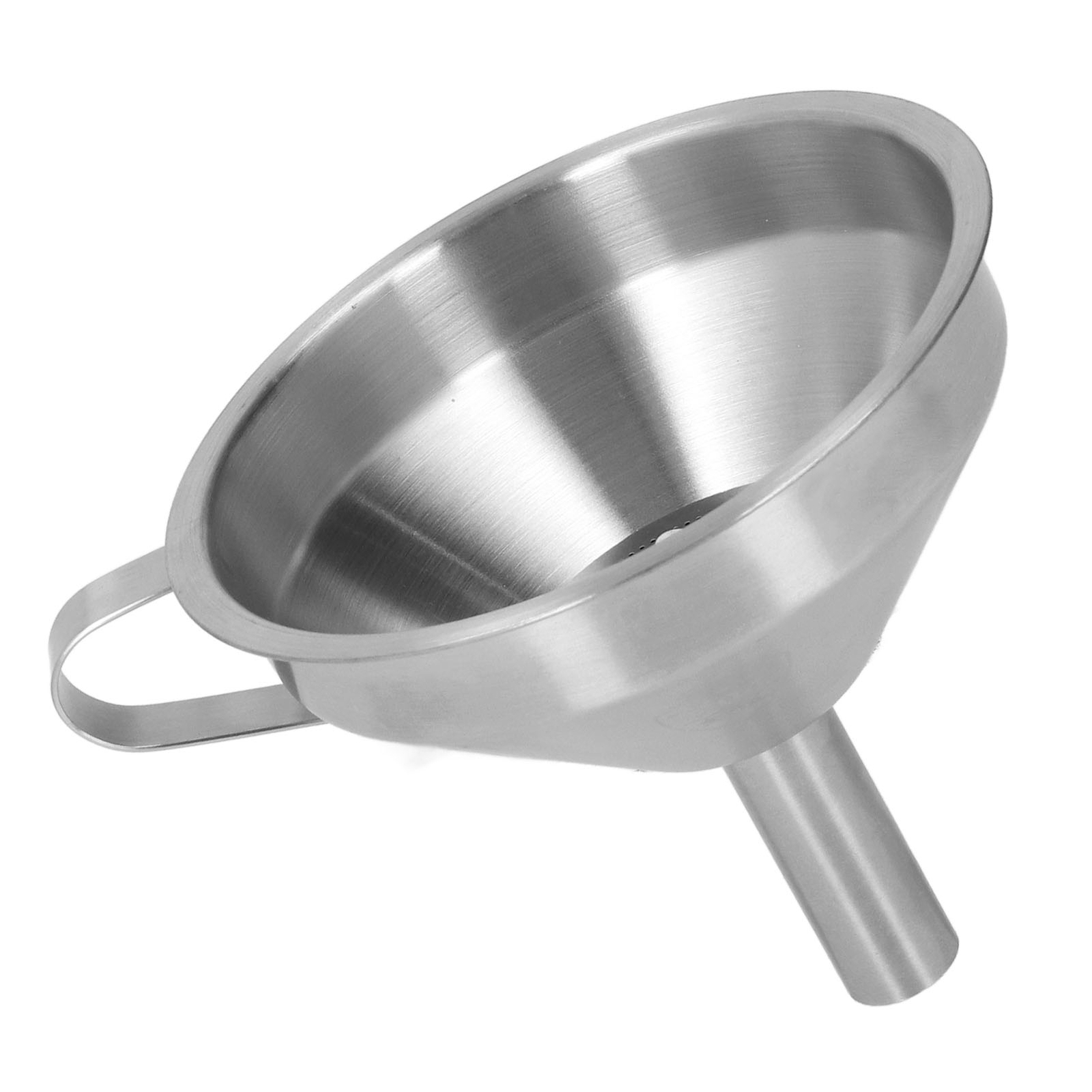 Kitchen Large Funnel Comfortable Grip Stainless Steel Funnel Stable For ...