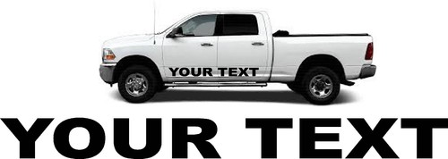 Pick up Truck side bed Decals Graphics Compatible Dodge Chevy Ford ...