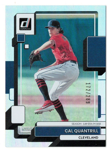 Cal Quantrill 2022 Donruss Stat Line Season /289 #112 Numbered Parallel ...