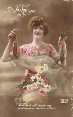 April Fools Day Victorian Lady April Fools Day Victorian Lady B38 | eBay