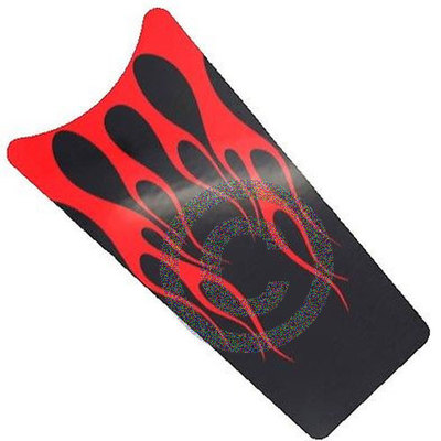 "Red Flame" - Dash Insert Decal for 89-07 Harley Road Glide & Touring ...