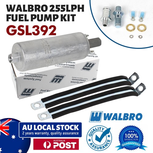 Walbro High Flow Pressure Fuel Pump GSL392 External Inline 255LPH ...