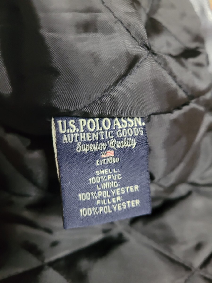 Vintage Black Genuine Leather Jacket US Polo Association Vintage Black Genuine Leather Jacket US Polo Association