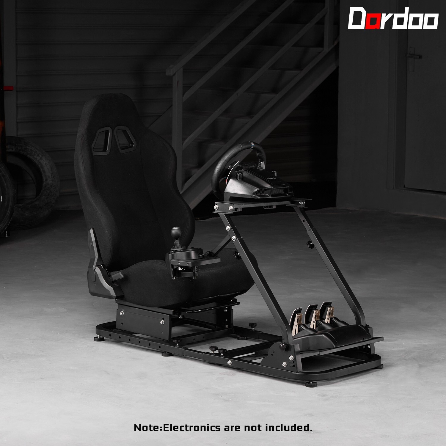 Dardoo Racing Simulator Cockpit Wheel Stand With Seat Fit Logitech G920 ...