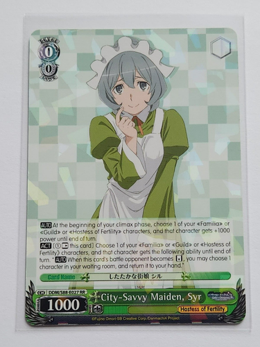 WeiB (Weiss) Schwarz CITY-SAVVY MAIDEN, SYR HOLO GAME CARD | eBay