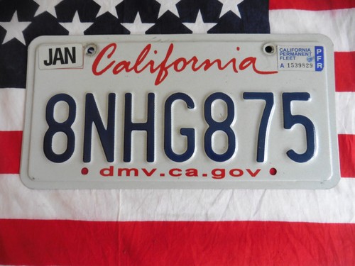 US CALIFORNIA 8NHG875 PERMANENT FLEET CAR KENNZEICHEN NUMMERNSCHILD ...