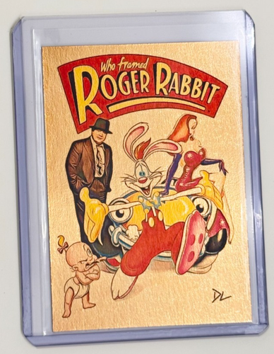 Who Framed Roger Rabbit Gold Plate Artist Signed Comedy Classic Trading ...