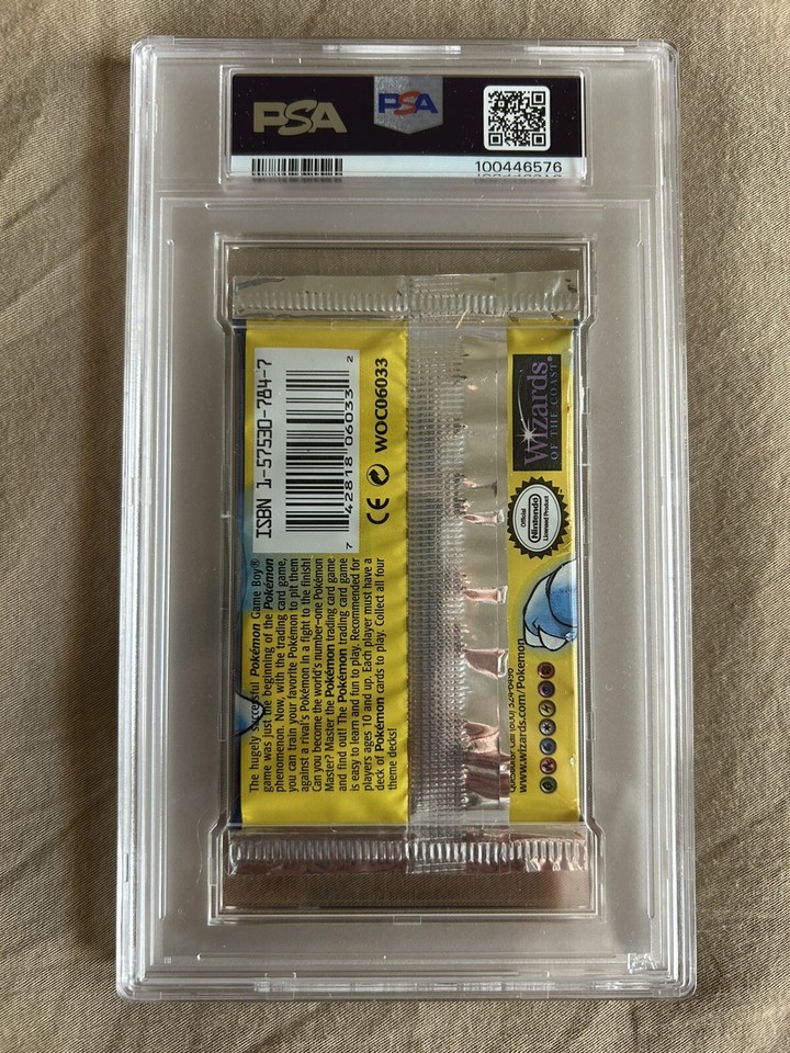 Pokemon Base Set Shadowless Blastoise Art Short Crimp Sealed Booster ...