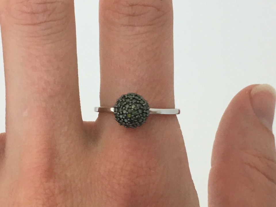 Limited Edition Mint Frappe .75 ctw Green Diamond Orbis Ring 14K ...