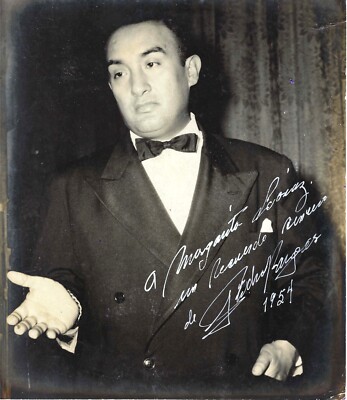 MEXICAN TENOR, OPERATIC SINGER PEDRO VARGAS, AUTOGRAPHED PHOTO | eBay