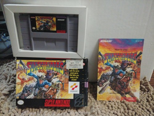 SUNSET RIDERS FOR SUPER NINTENDO SNES COMPLETE IN BOX WITH INSTRUCTIONS ...