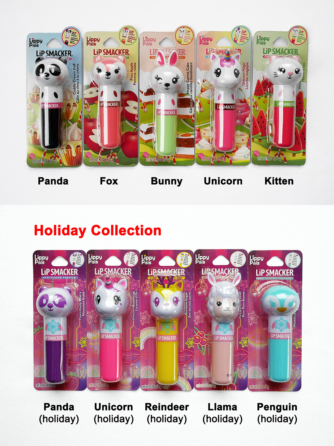 Lip Smacker Lippy Pal Balm (Panda Fox Bunny Unicorn Kitten Reindeer ...