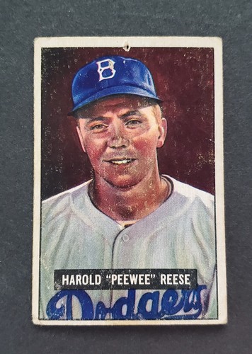 Off-grade 1951 Bowman #80 Pee Wee Reese card - $300.00 - Brooklyn ...