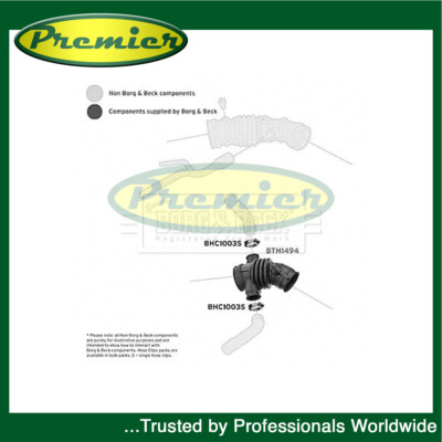 Premier Air Filter Intake Hose Fits Chevrolet Aveo 2008- 1.2 1.4 ...