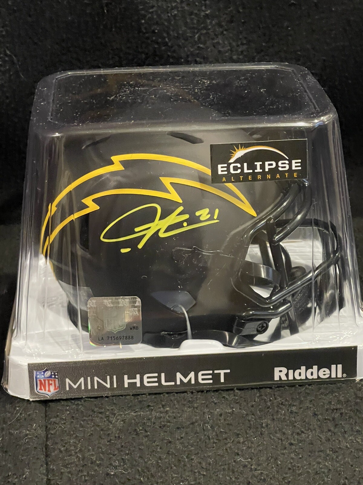 LADAINIAN TOMLINSON SIGNED CHARGERS ECLIPSE MINI HELMET BECKETT COA | eBay