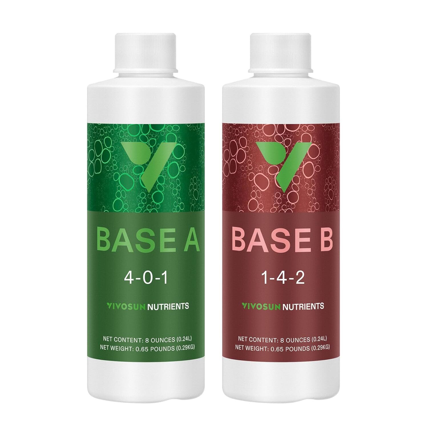 VIVOSUN Nutrients Base A(4-0-1) B(1-4-2) Bundle Fertilizer for ...