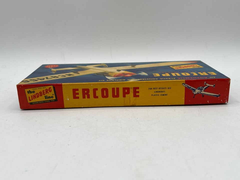 Vintage The Lindberg Line Ercoupe Airplane Plane 1/48 Scale Model Kit ...