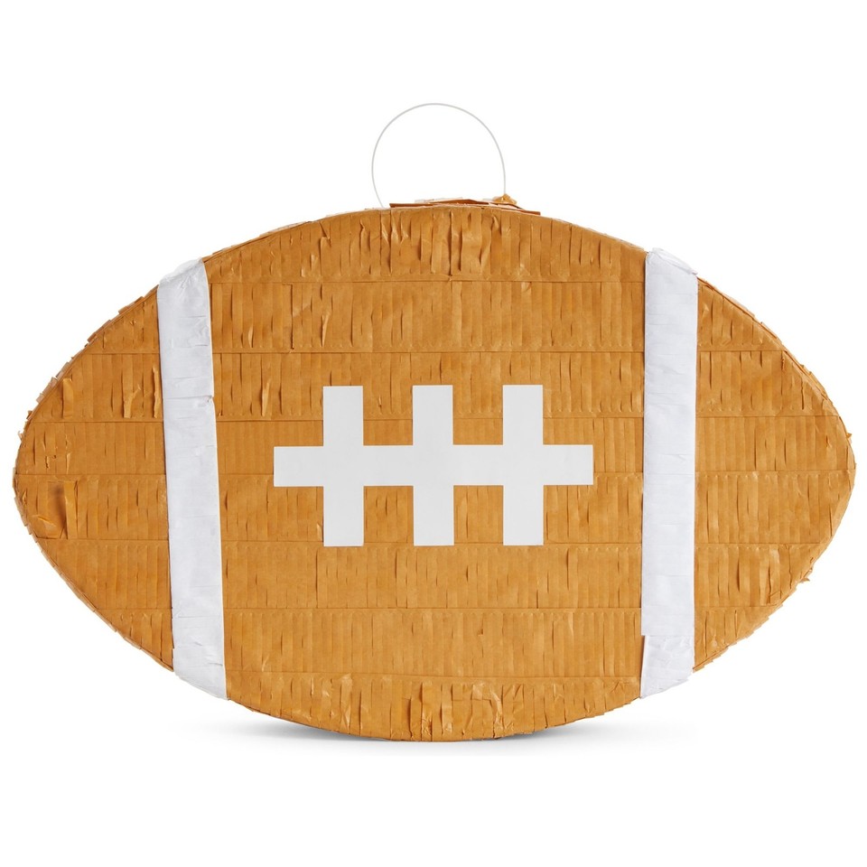 Small Football Pinata for Sports Birthday Party Decorations, 16.5x2 ...