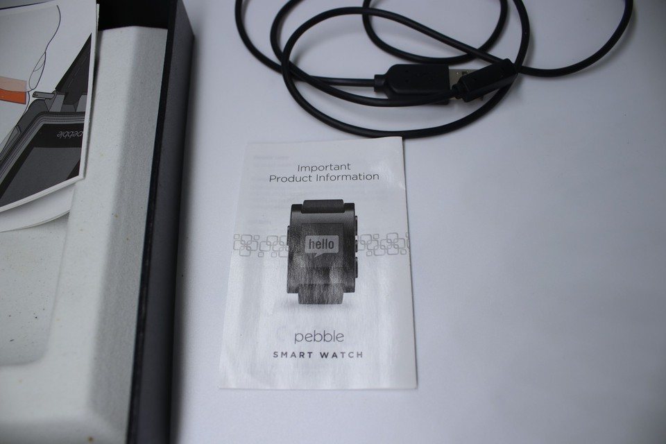 Pebble Watch for parts black smart watch | eBay Australia