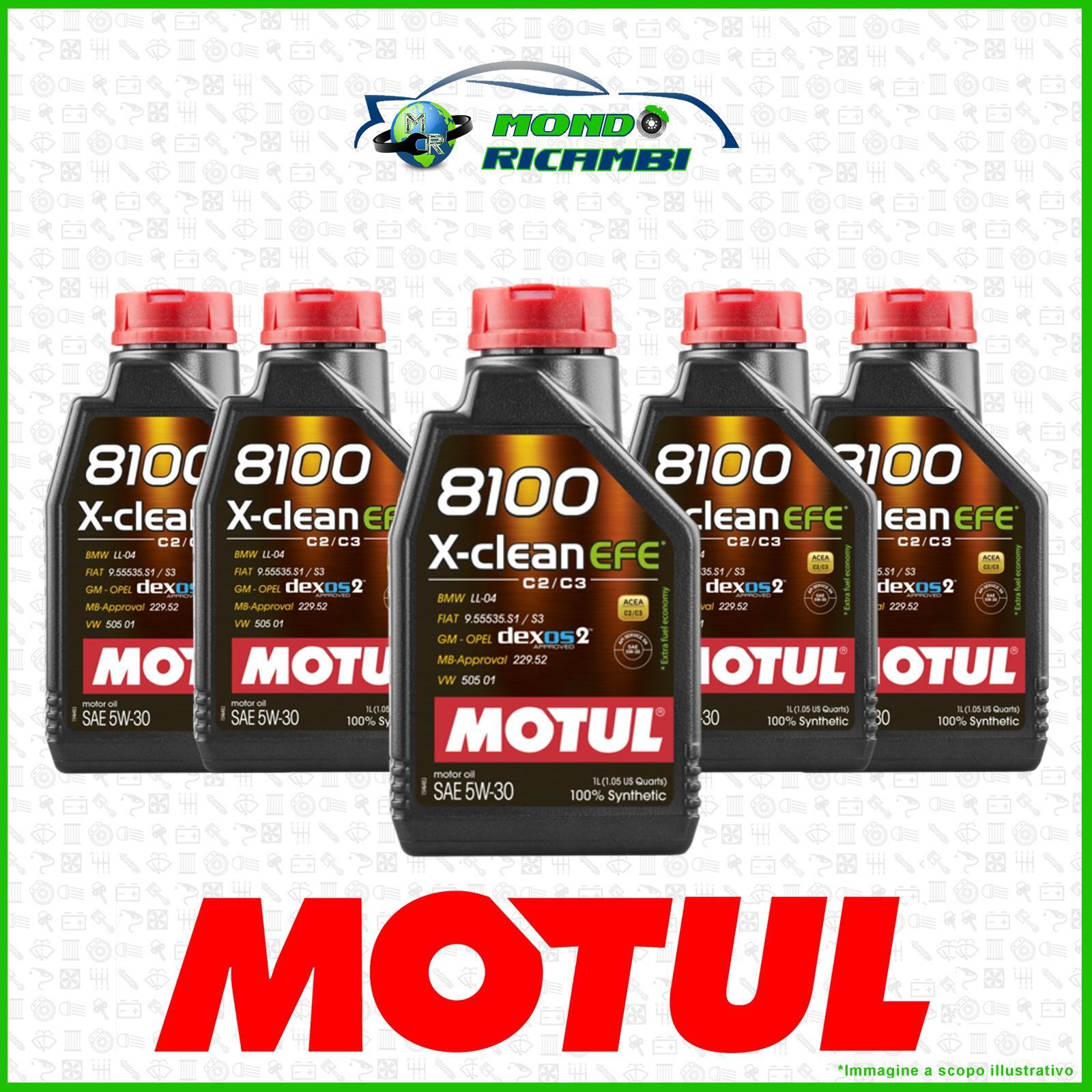 6 Litres Huile Motul X-Clean Efe 5W30 - C2/C3 - LL04 - Dexos X - 229.52 ...