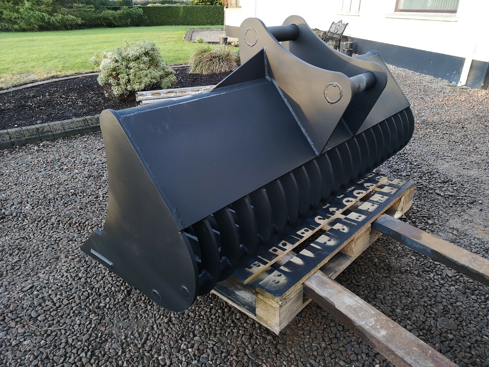 6ft 13 14 Ton Excavator Lawn Rake Riddle Bucket Hardox Tips | eBay UK