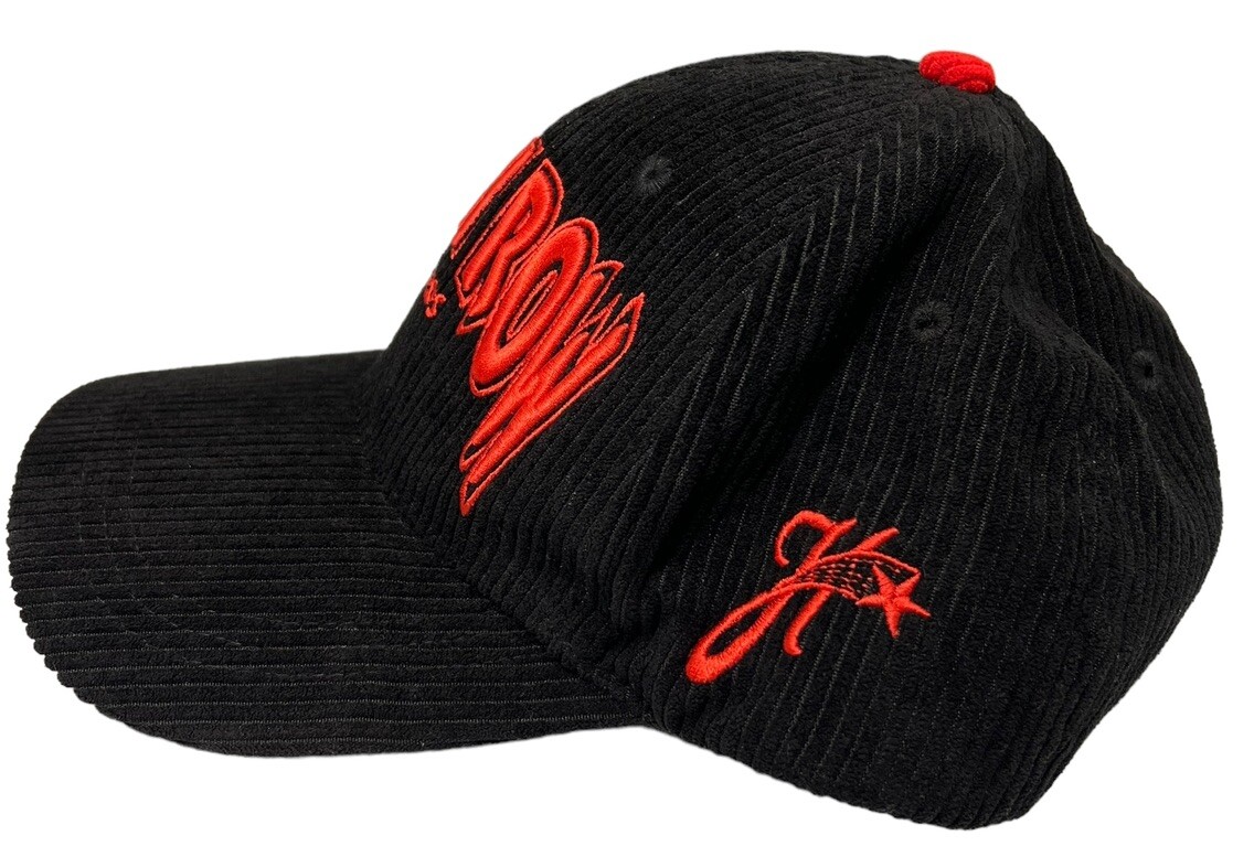 Death Row Records Corduroy Snap Back Headgear Classics Hat Death Row Records Corduroy Snap Back Headgear Classics Hat