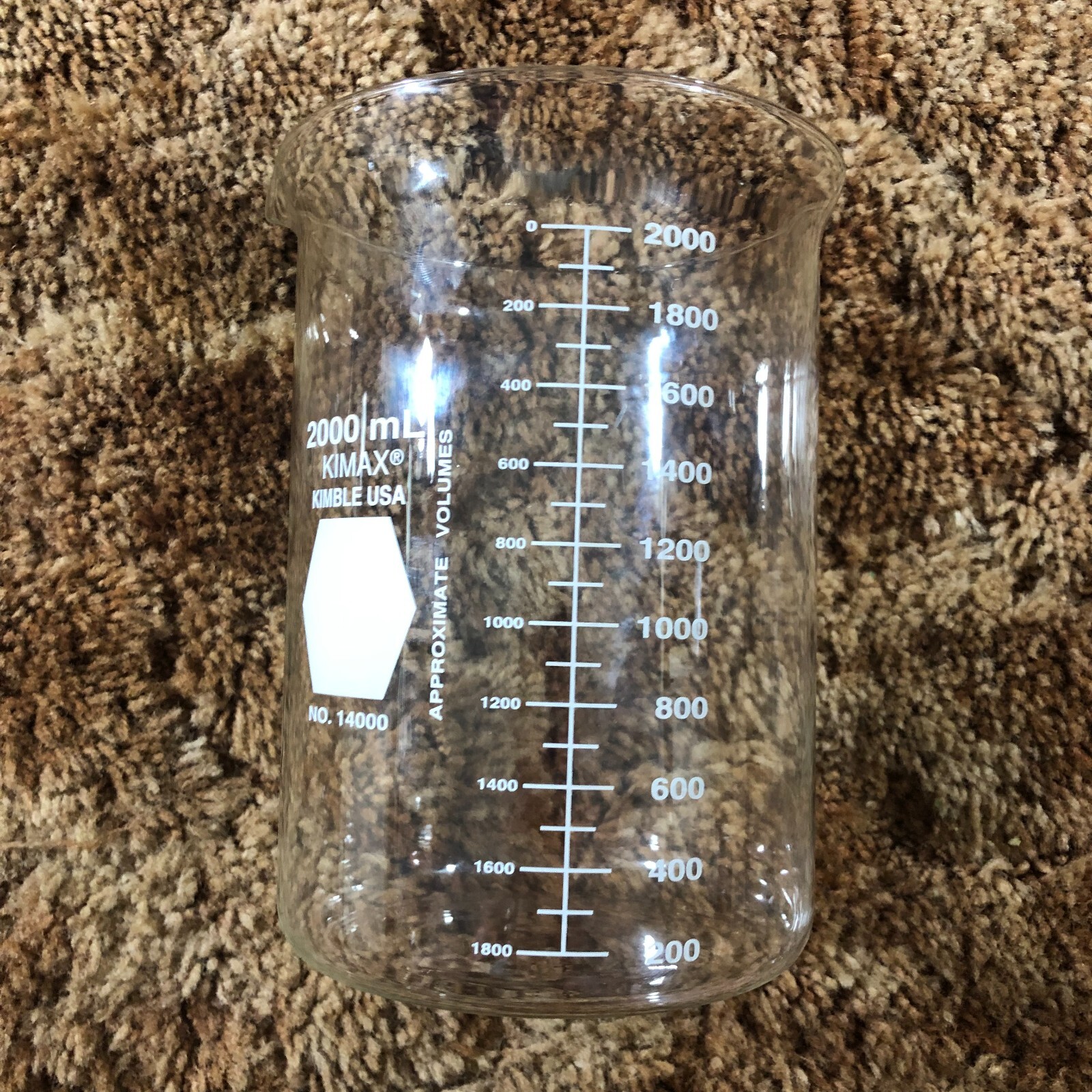 Kimble Kimax 14000-2000 Beaker 2000ml Glass Pk8 for sale online | eBay