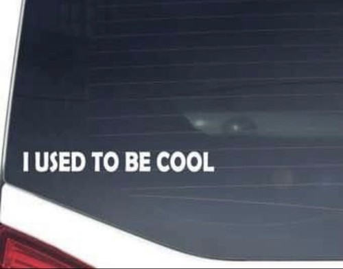 7” inch I Use To Be Cool Bumper Sticker (decal old man funny 90s 80s ...