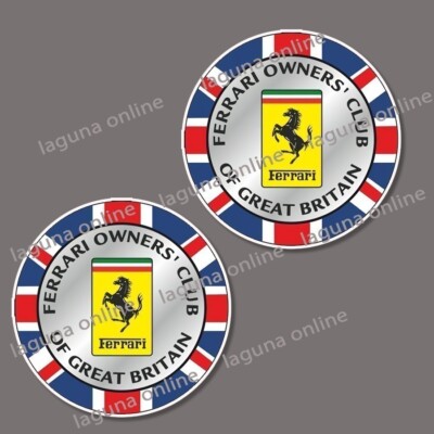 ferrari owners club Logo Gloss Weatherproof Decal Sticker | eBay