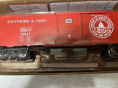 Menards O Gauge Baltimore & Ohio Boxcar :Red :#12417 | eBay