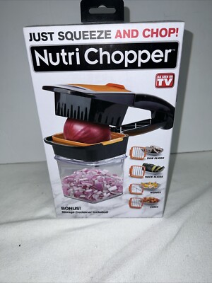 Nutri Chopper Kitchen Slicer & Chopper in Black | eBay