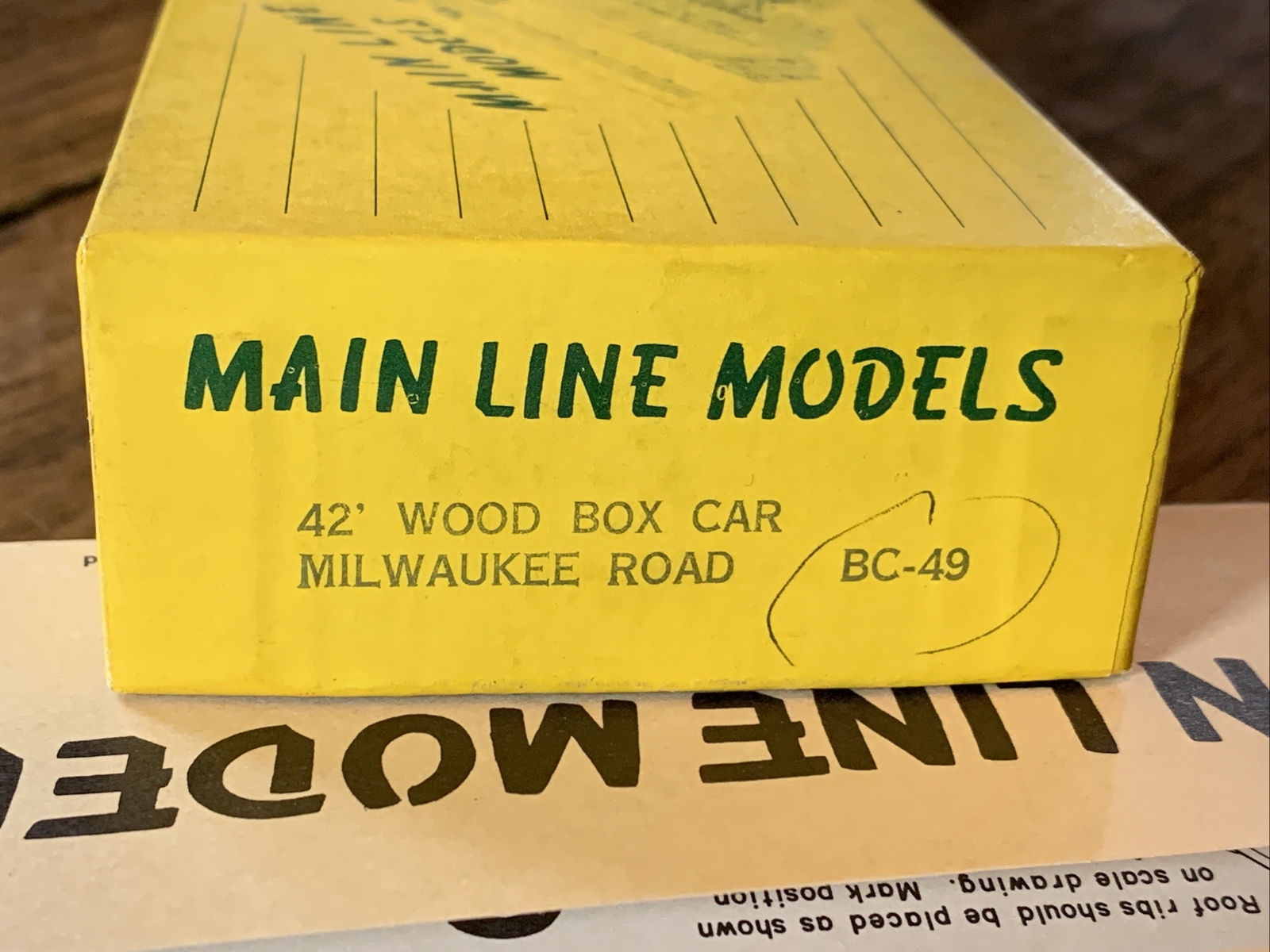 Main Line Models Ho B-49 Milwaukee Road 42’ Wood Boxcar | eBay