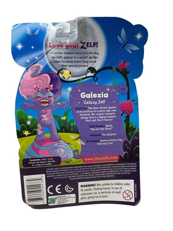 GALEXIA GALAXY THE ZELFS 2 1/2" Moose Toys - NEW IN SEALED PKG - RARE ...