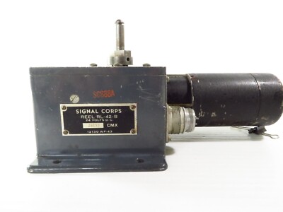 WW2 B-17, B-24, B-26 Radio Trailing Antenna Motor Assembly Reel RL-42-B ...