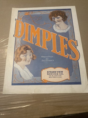 Vintage Dimples Sheet Music Excellent Condition Great Cover | eBay