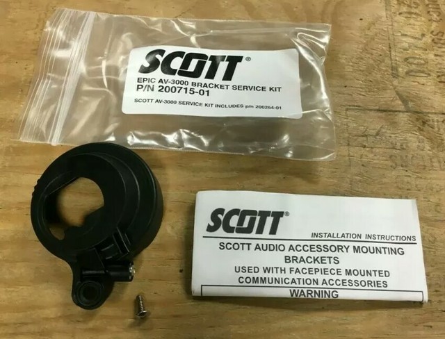 SCOTT Av3000 Mask Epic Voice Amp Amplifier Mounting Bracket SCBA 200715 ...