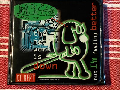 Dilbert CD Disk Wallet case. The network is down | eBay