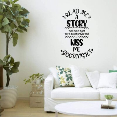 Sleep Tuck Me In Baby Night Quote Vinyl Wall Art Sticker for Home Room ...