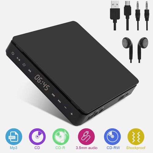 Personal CD Player Portable USB MP3 Walkman W/Headphones Anti-shock for ...
