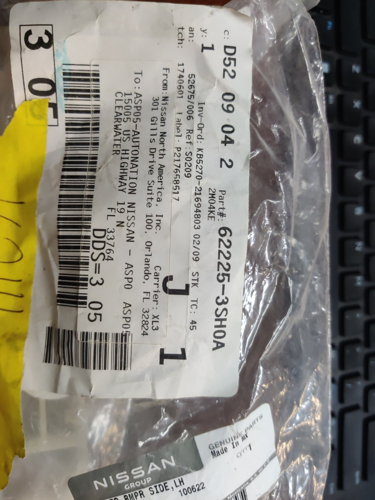 Nissan 622253SH0A Genuine OEM Side Retainer for sale online | eBay