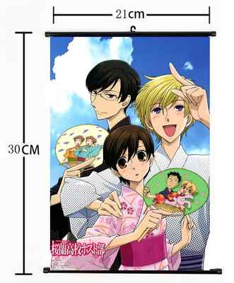 HOT Anime Ouran High School Host Club Wall Poster Scroll Home Decor ...