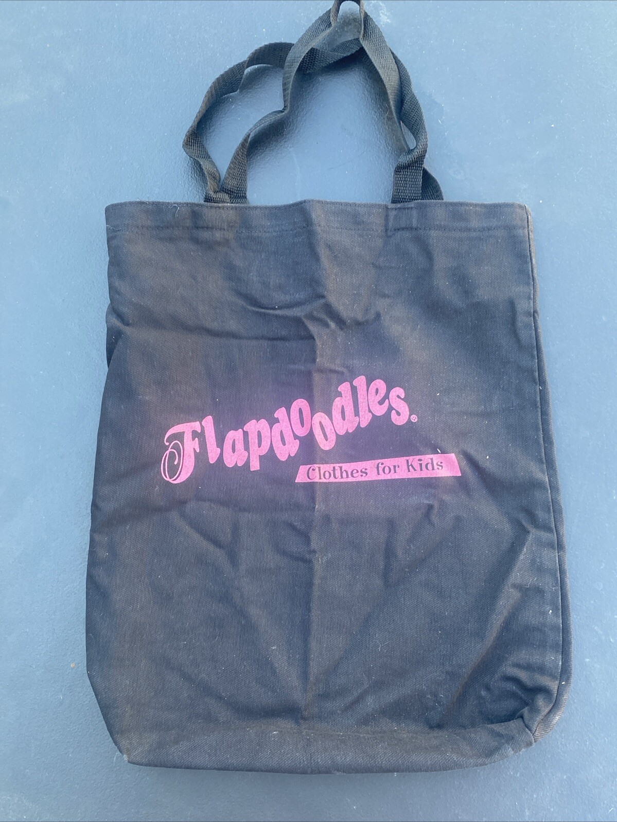 Rare Flapdoodles “ Clothing For Kids” Black Canvas To… - Gem