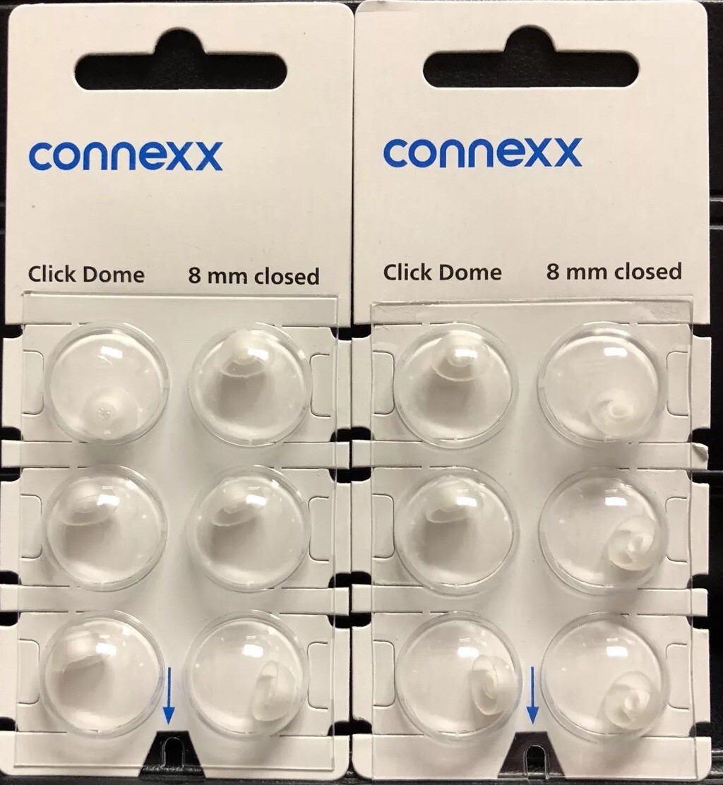 2 Packs Siemens Signia Rexton Miracle Ear 8mm Closed Click Domes. 6 ...