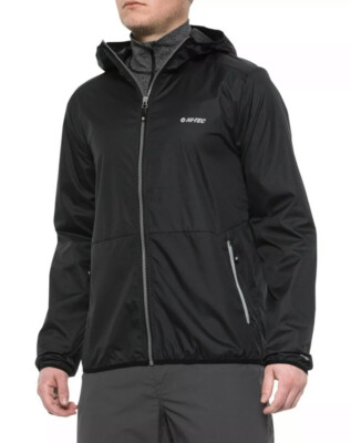 Hi-Tec Men's Water Repellant Windbreaker Jacket MSRP $60 Black Size ...