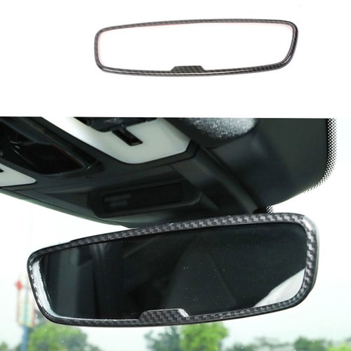 Carbon Fiber Style Interior Rearview Mirror Cover Trim For Porsche ...