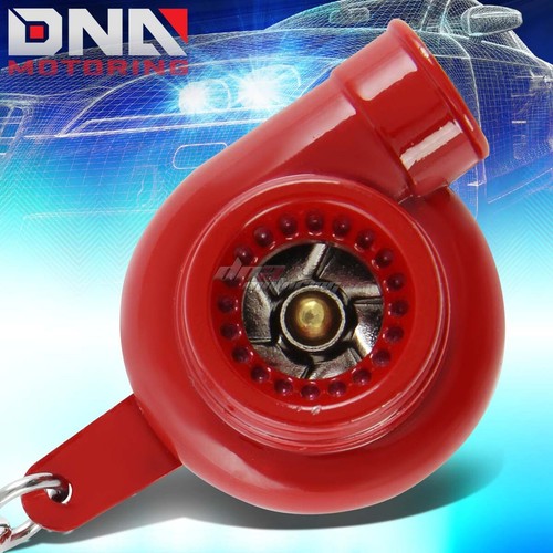 Red Spinning Turbine Mini Turbo Charger Turbocharger Metal Keychain Key ...