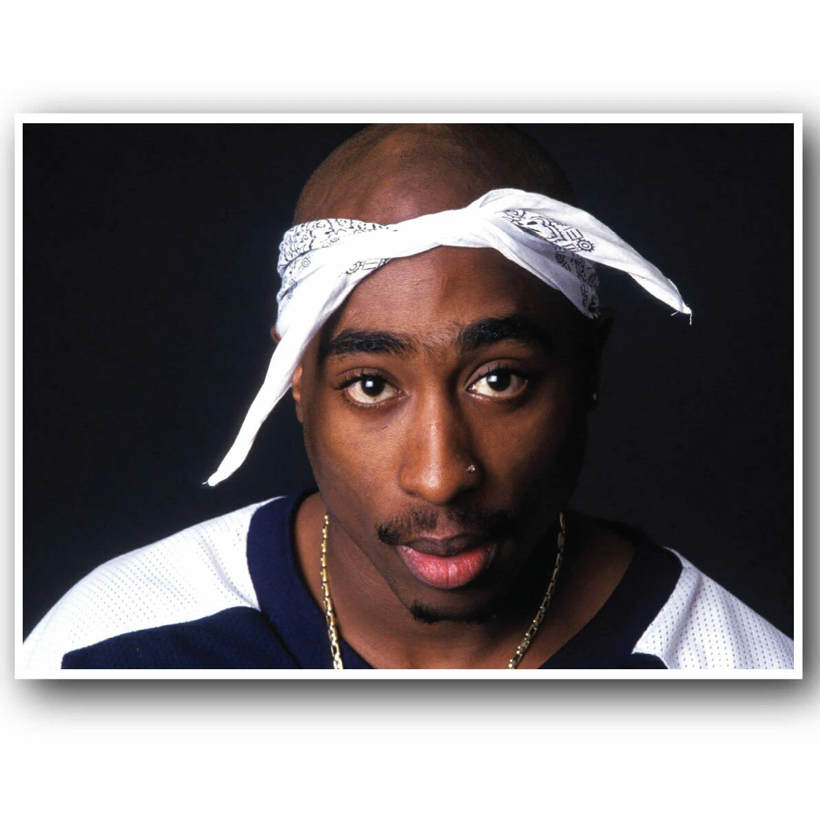 Tupac White Bandana